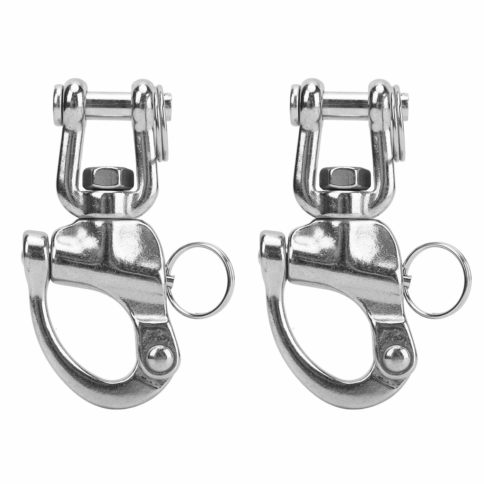 2 шт. быстросъемная скоба из нержавеющей стали 316, 87 мм, высокопрочная, универсальная, прочная, для парусного такелажа