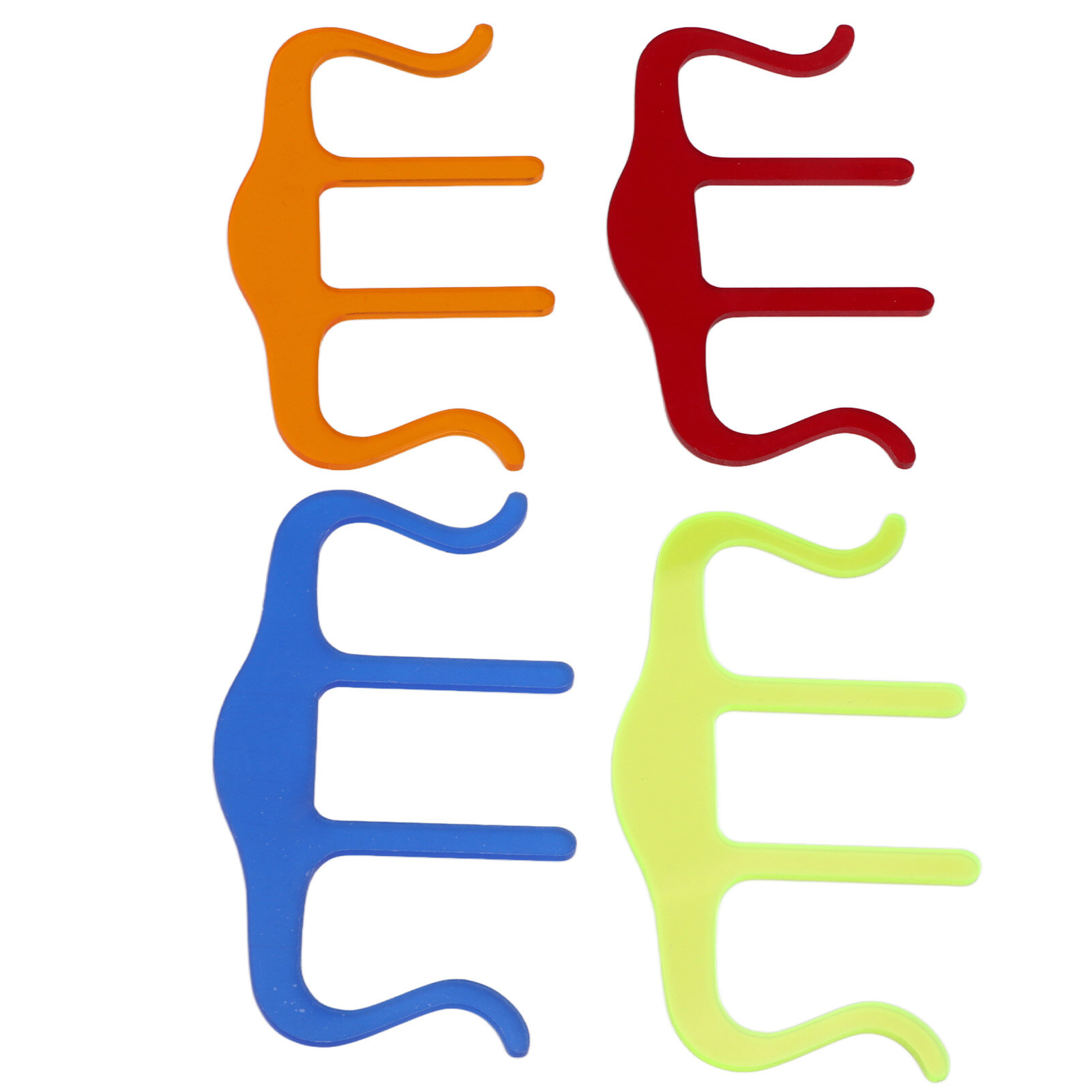 4 шт. Зажимы для нотных книг в форме буквы М, акриловые держатели для страниц, подходящие для газет и журналов.