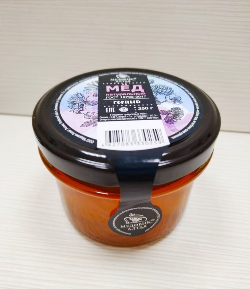 Мед Горный premium 250гр