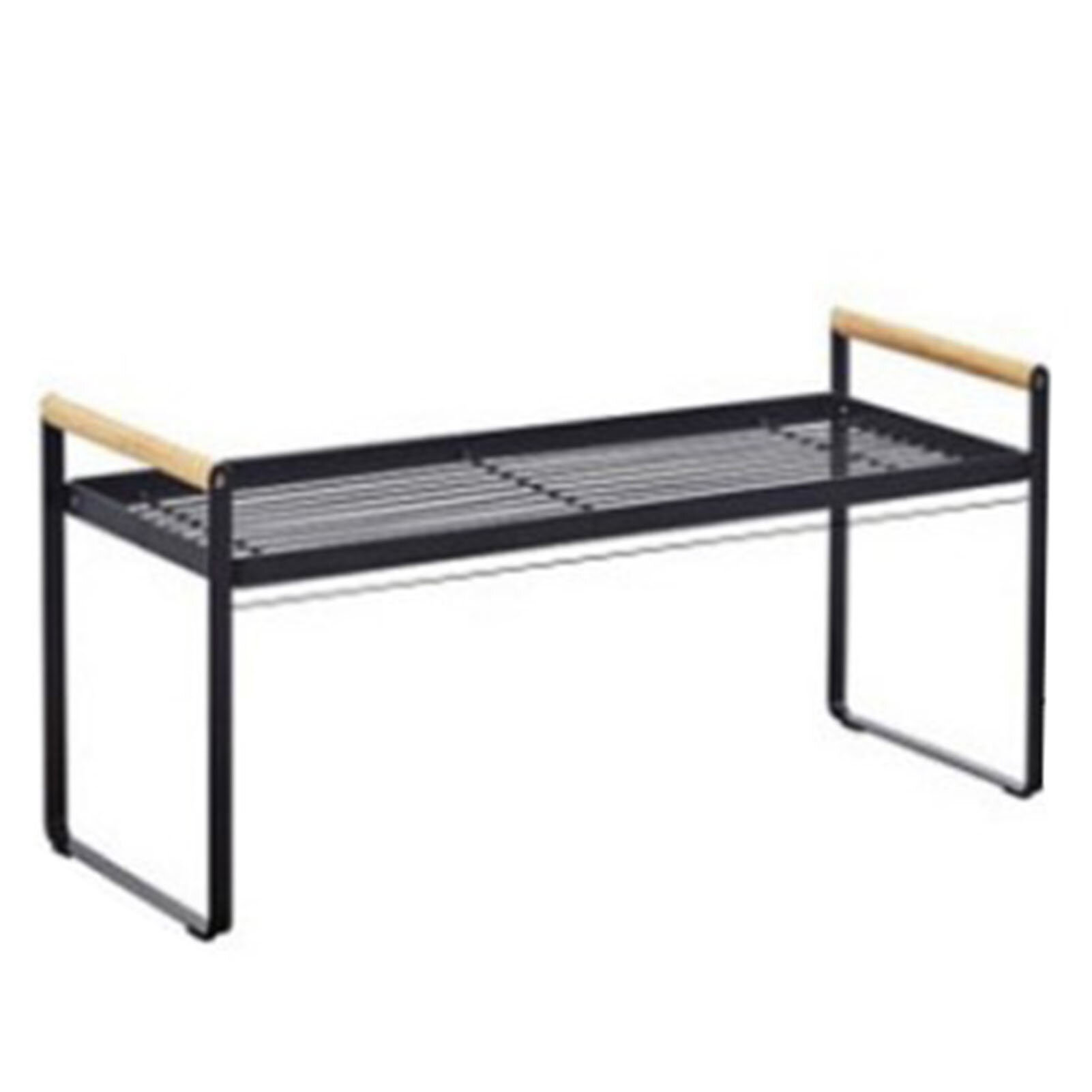 Полка для хранения шкафа, стеллаж для многоуровневого хранения, простая в установке, многофункциональная полка-органайзер для сезонной миски, маленькая черная