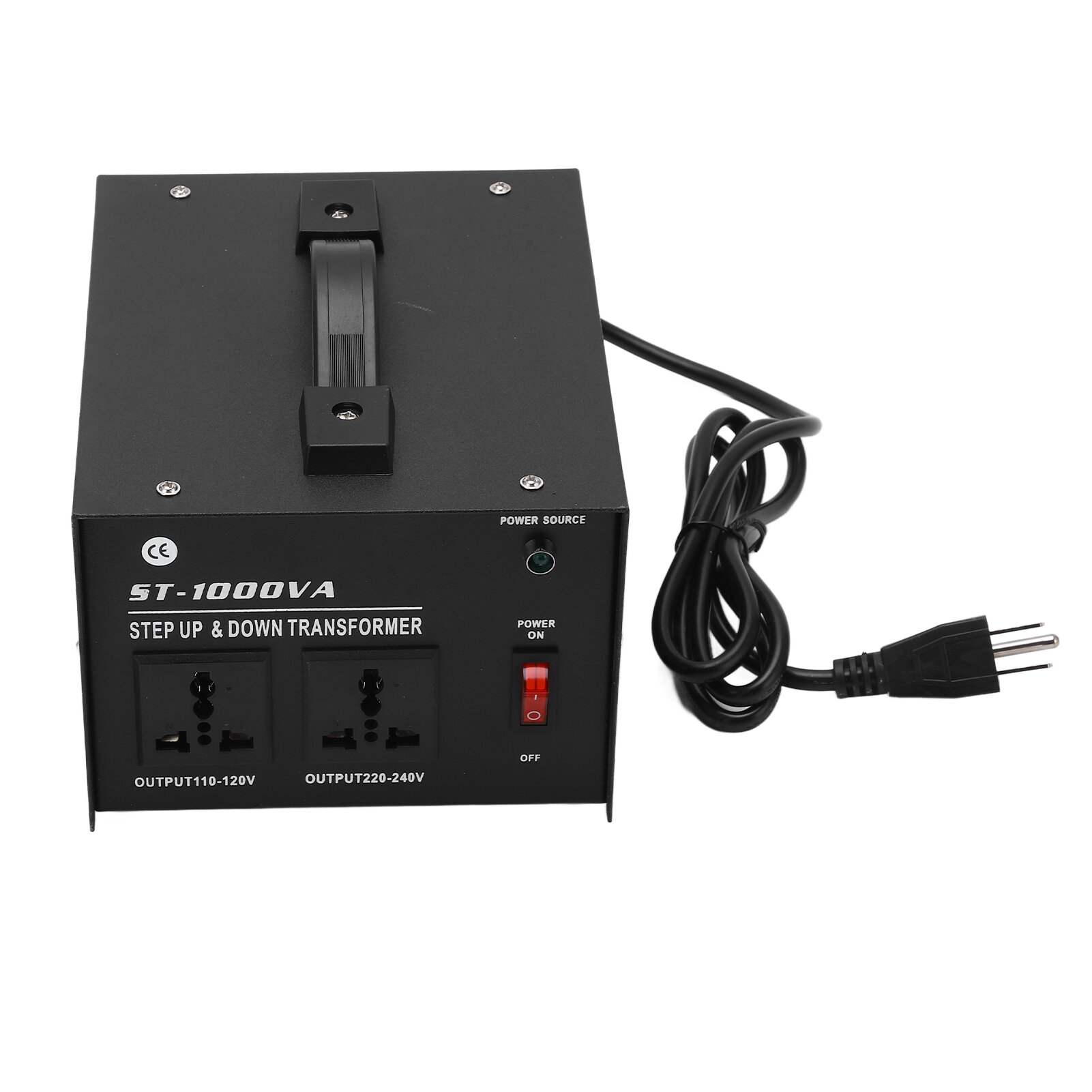 Повышающий трансформатор мощностью 1000 Вт с регулируемым входным напряжением.