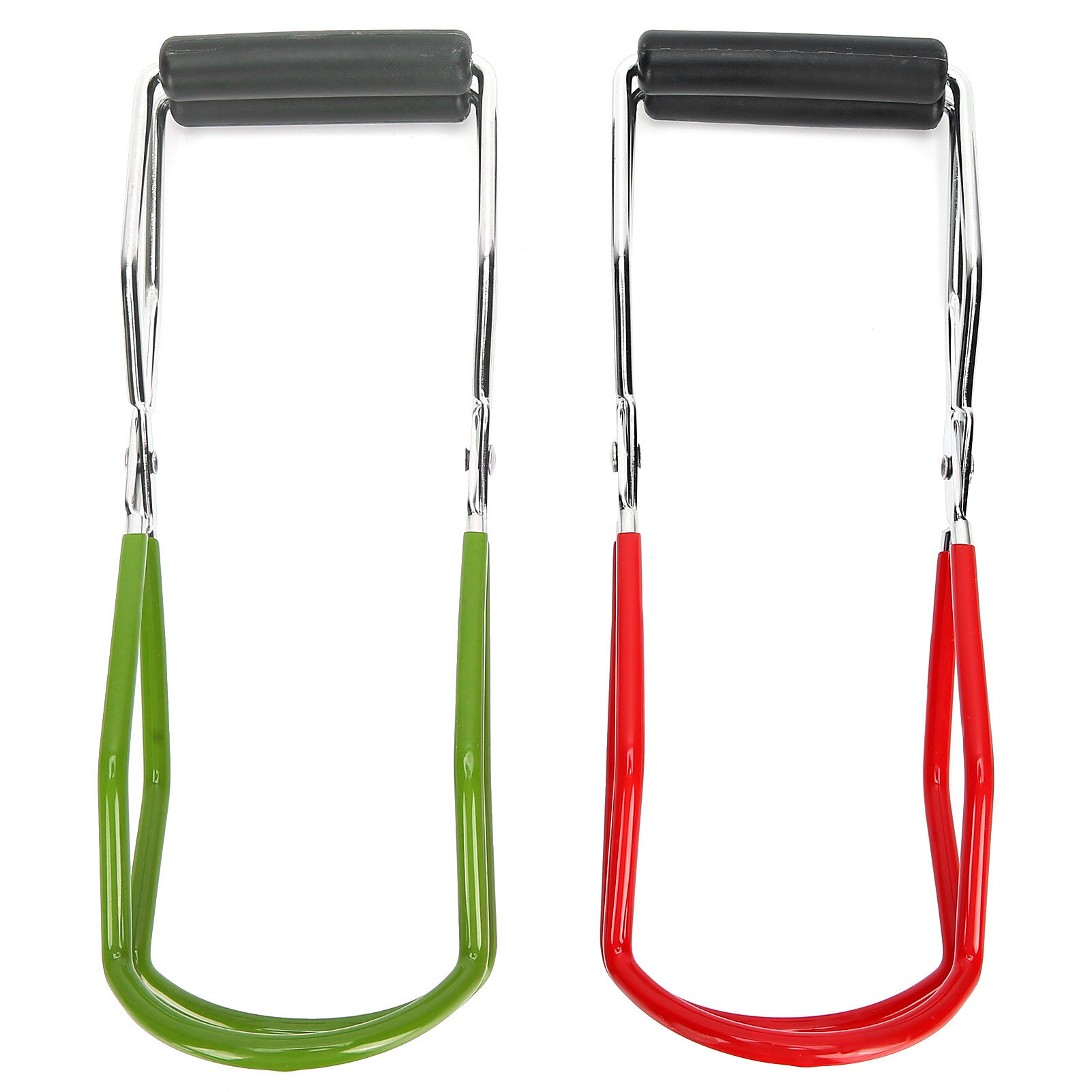 2pcs Canning Jar Lifter Tongs Stainless Steel WideMouth Feeding Bottle Clip with Grip Handle