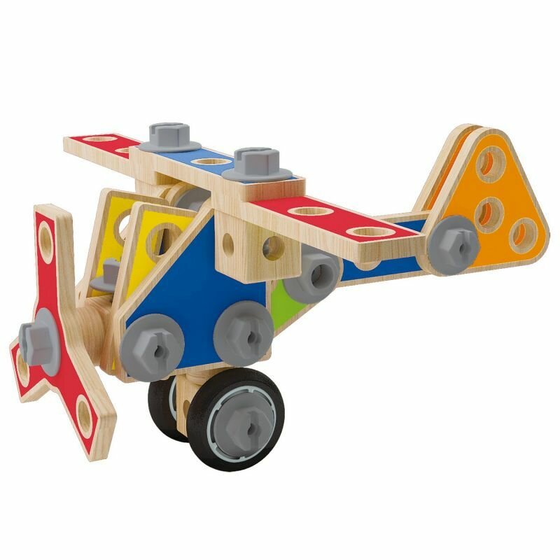 HAPE Детский деревянный конструктор Мастер 62 элементам