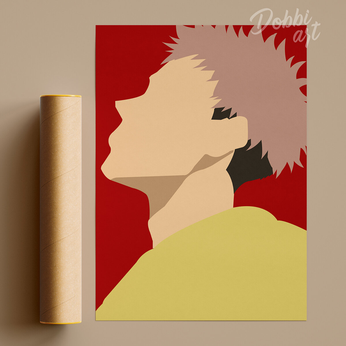 Постер Магическая битва 40х50 см без рамы, Jujutsu Kaisen/ Итадори