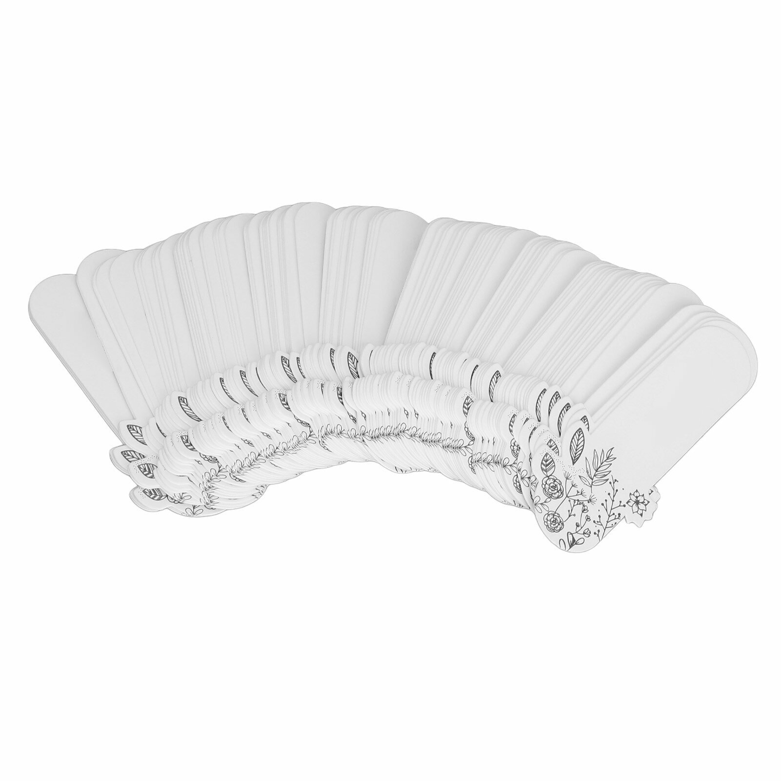 100 шт. тест-полоски для духов с цветочным принтом, белая тестовая бумага для эфирных масел для тестирования ароматов ароматерапии