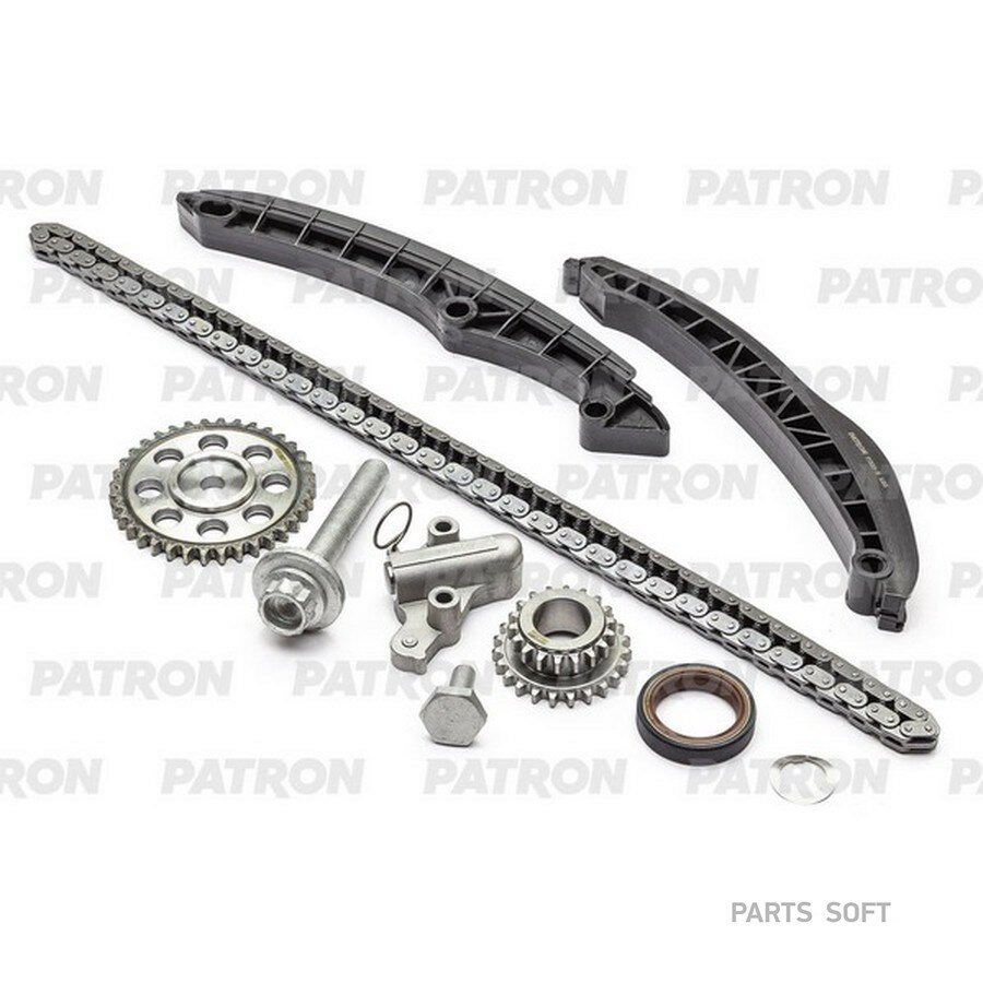Комплект цепи ГРМ (Цепь-1, Нат-1, Усп-2, Шест-2) VAG 1.4TSI/ 1.6FSI (BAG, BLG, BMY, BWK, CAVA, CTHA) 2005- (ШК: Z=23/18) PATRON PTCK025 | цена за 1 шт