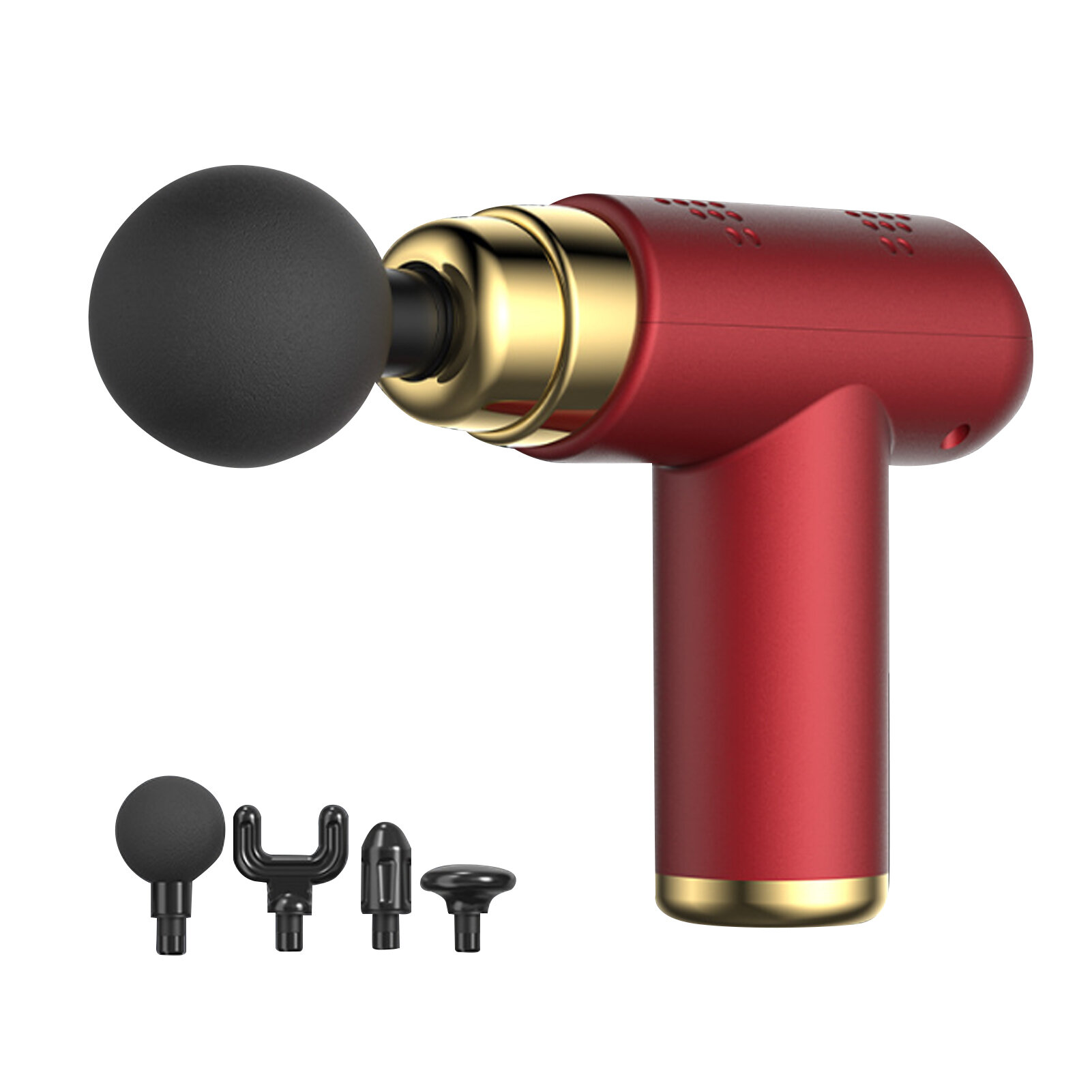 Электрический Массажер: 4 Насадки И 6 Скоростей Для Глубокого Фасциального Расслабления - Портативный Массажер Глубоких Тканей For Офисных Работников И Спортсменов