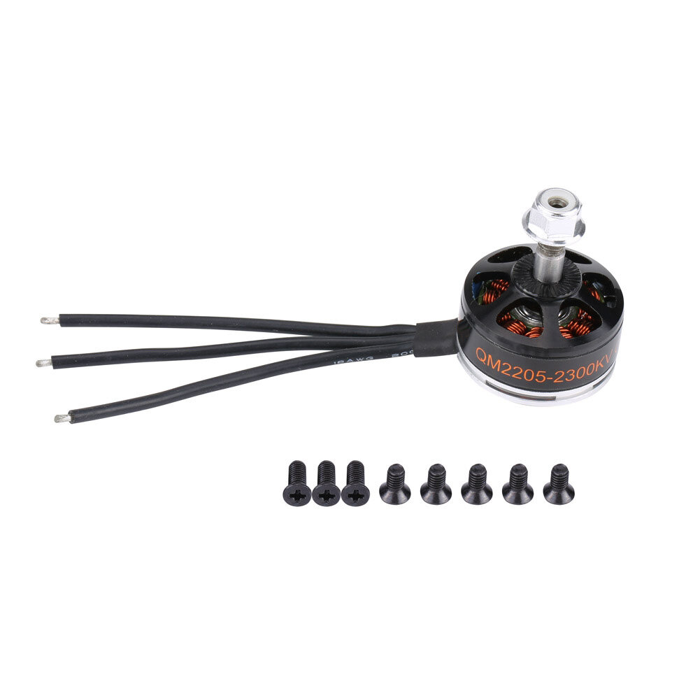 1 шт. Бесколлекторный двигатель QM2205 2300KV для гоночных дронов FPV 210 220 (против часовой стрелки)