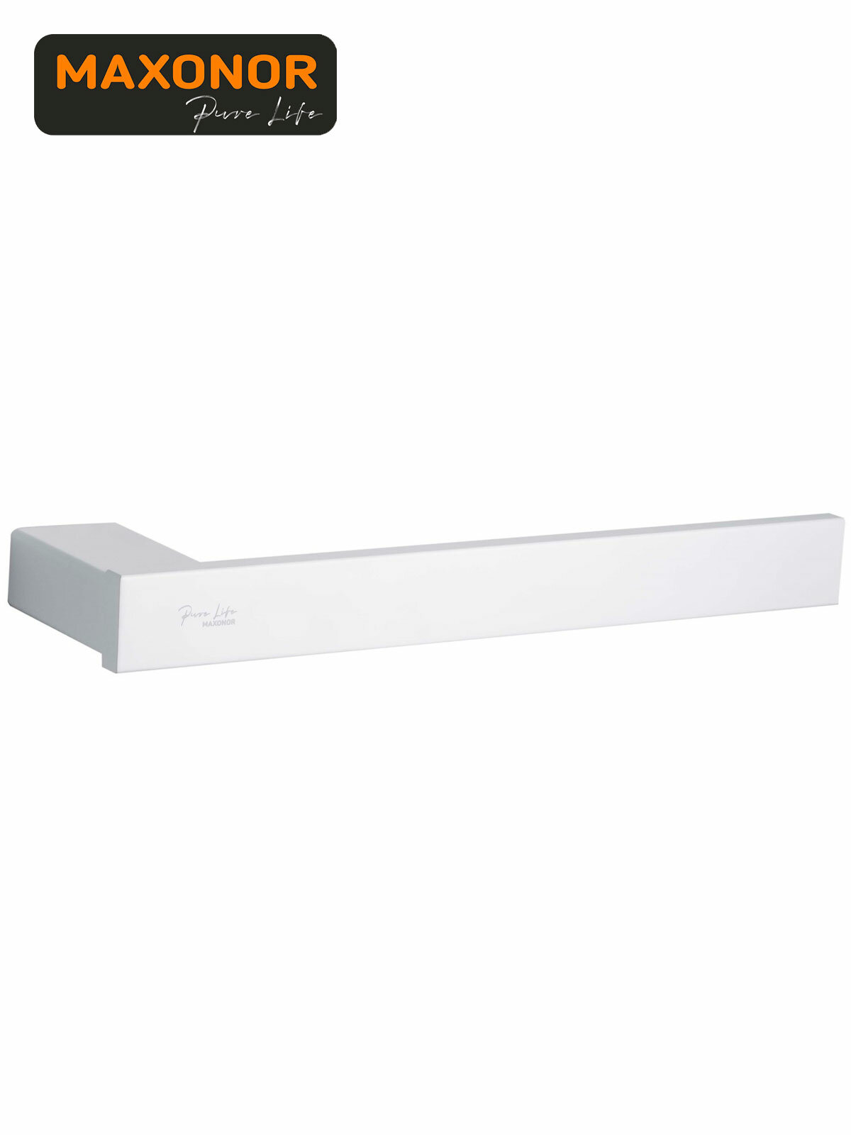 Держатель для полотенец в ванную Maxonor Pure Life ALMA PL1809-8 белый матовый Нержавеющая сталь