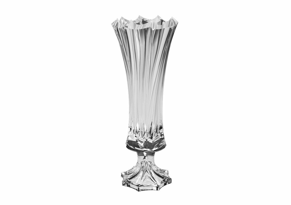 Ваза на ножке "Bromelias", 39 см, хрусталь, Crystal Bohemia/ БПХ807