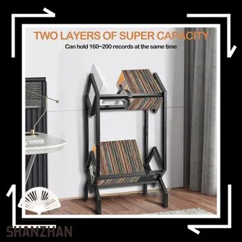 Подставка ящик для хранения виниловых пластинок и журналовЯщик кейс органайзер для хранения до 160-200 виниловых пластинок