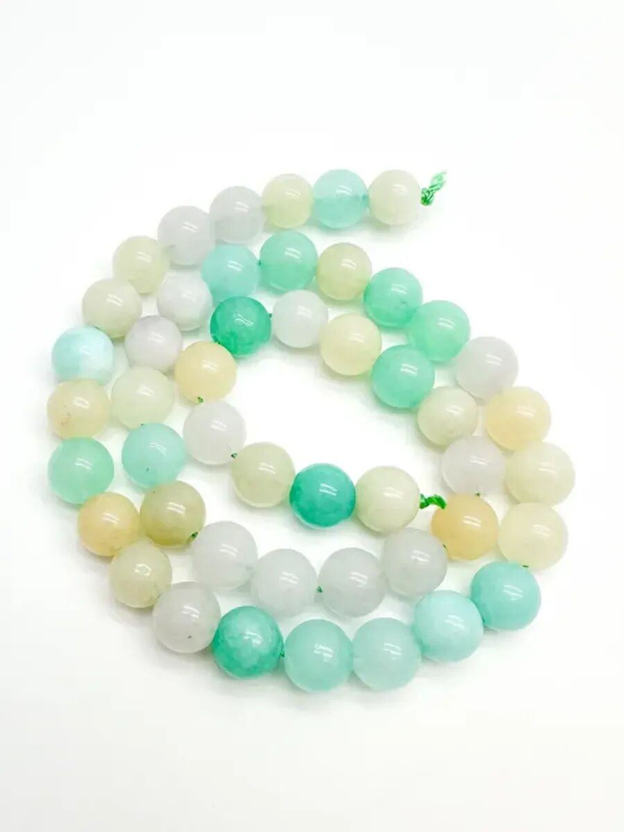 1116 Топовый агат разноцветный нежный микс цветов 8мм 1 нить