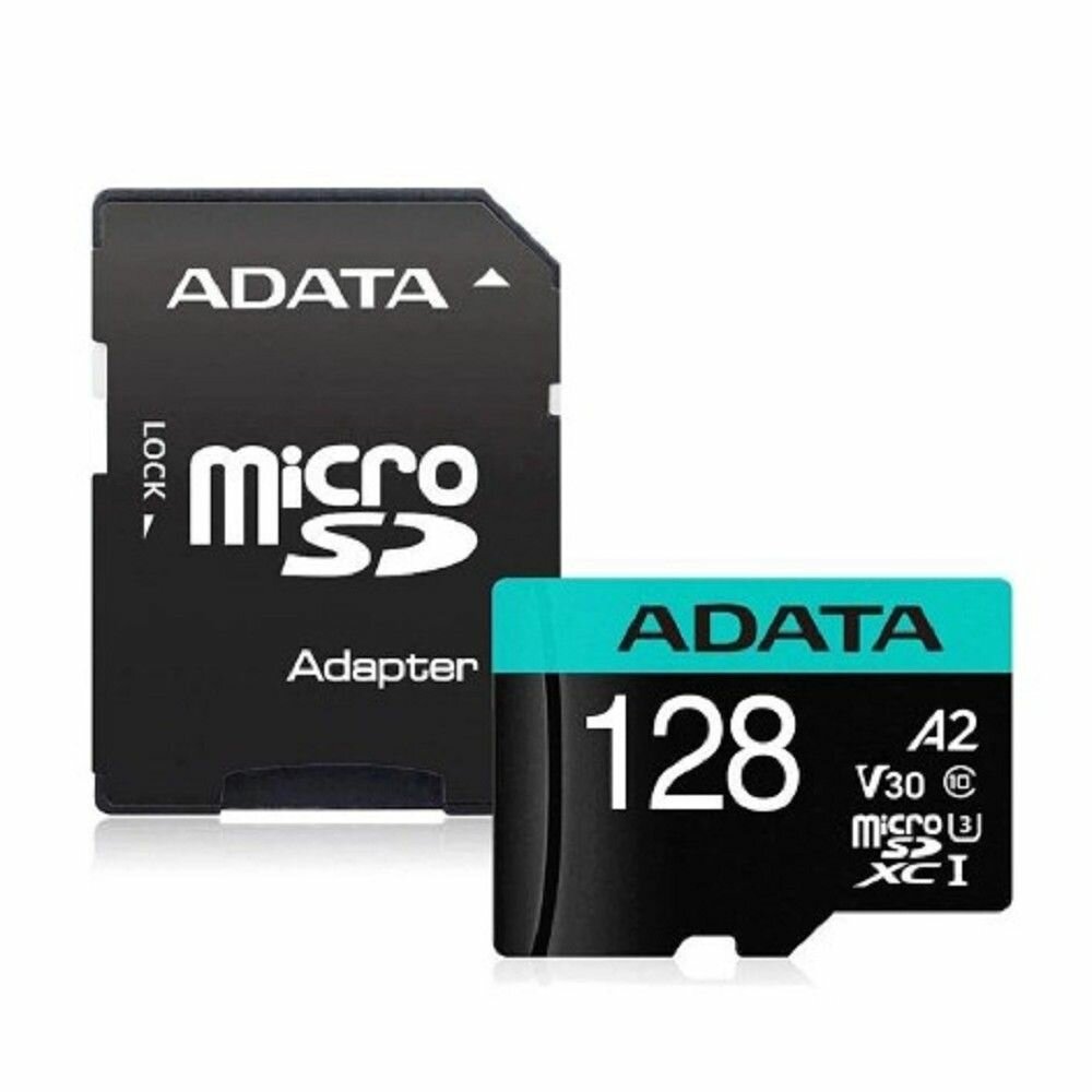 AData Карта памяти Micro SecureDigital 128GB A - Data AUSDX128GUI3V30SA2 - RA1 Premier Pro + adapter Class10