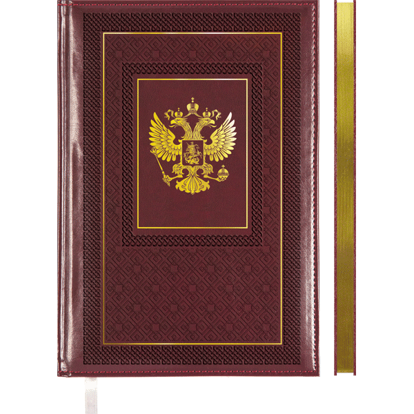 Записная книга deVENTE "Symbol", A4, в бордовой обложке, твердый переплет, 64 листа, клетка