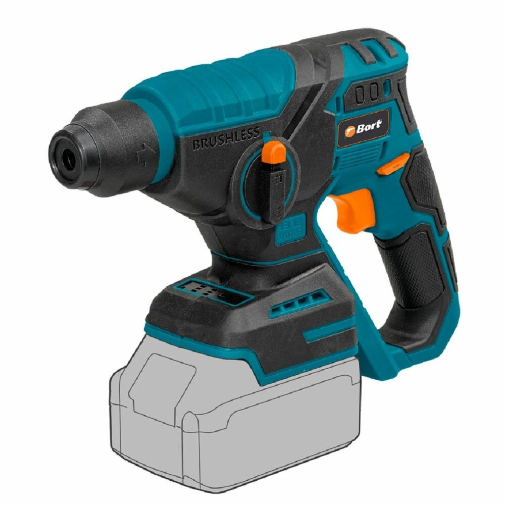 Перфоратор аккумуляторный Bort, BHD-18LI-0,93413441,(Без АКБ и ЗУ)