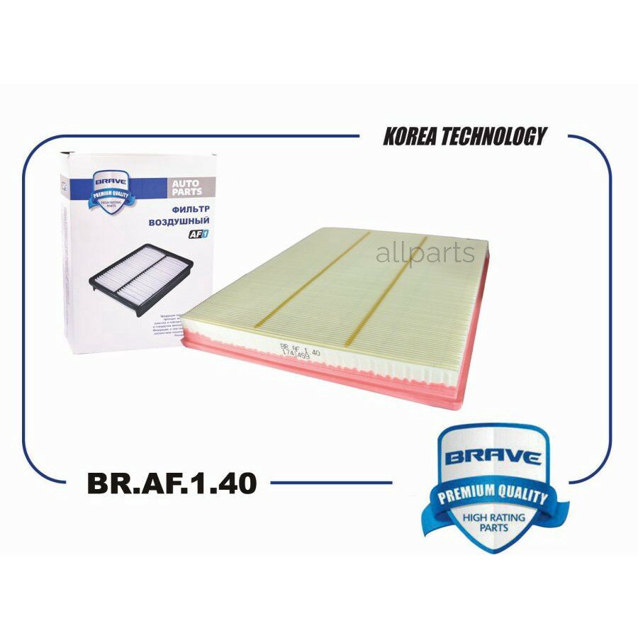 BRAVE BR. AF.1.40 Фильтр воздушный FORD Transit VIII -14 передний привод, Transit VII BRAVE BRAF140