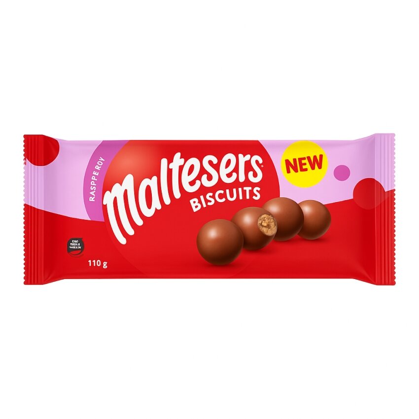 Maltesers Печенье Малиновый бисквит 110гр