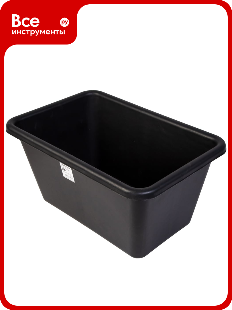 Строительный, 45, прямоугольный контейнер 45 литров Biber 65111 040683, пластиковое, приготовления растворов и смесей