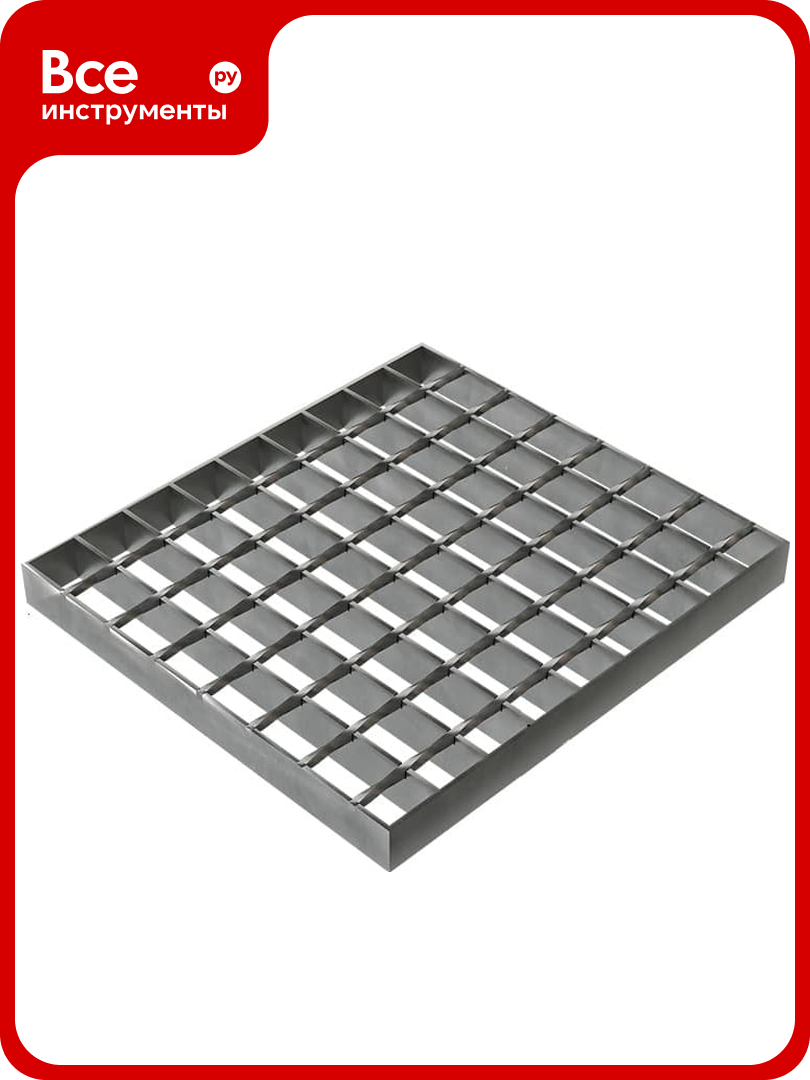 Решетчатый настил сварной AQUADRENAG 34x38/30x3 Zn 500x1000 мм SР51030333