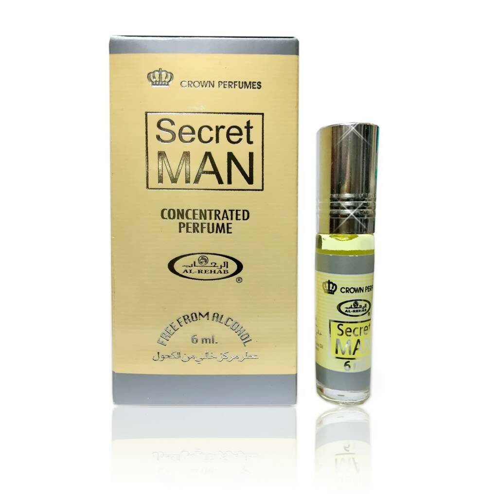 Al Rehab Secret Man масляные духи роллер 6 мл для мужчин / Аль Рехаб Сикрет Мэн