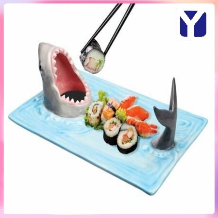 Эксклюзивное блюдо для суши с акулой, Креативные тарелки, интересные подарки