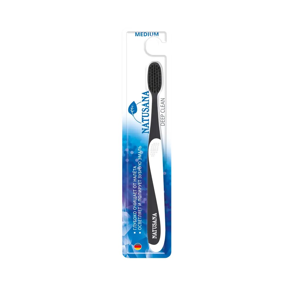 Natusana Зубная щетка Deep Clean medium средней жесткости 1 шт