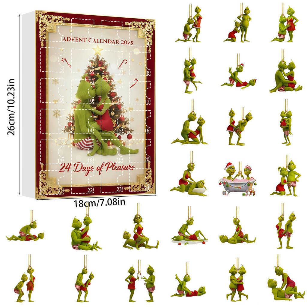 Гаджет gorilla air force ballet advent calendar blind box holiday tree pendant for christmas party decor and gift giving grinch
