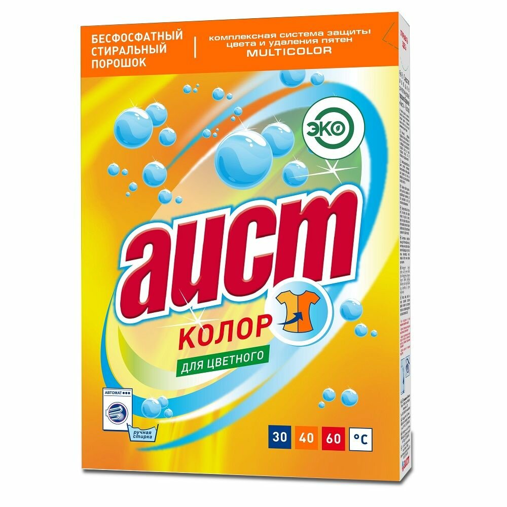 Стиральный порошок для цветного белья Аист Колор, 400 г