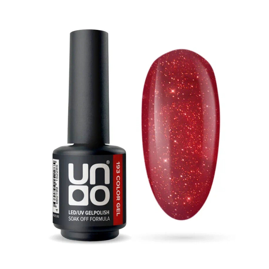 UNO, Гель-лак №193 Огненный рассвет - Fiery Dawn, 8 мл