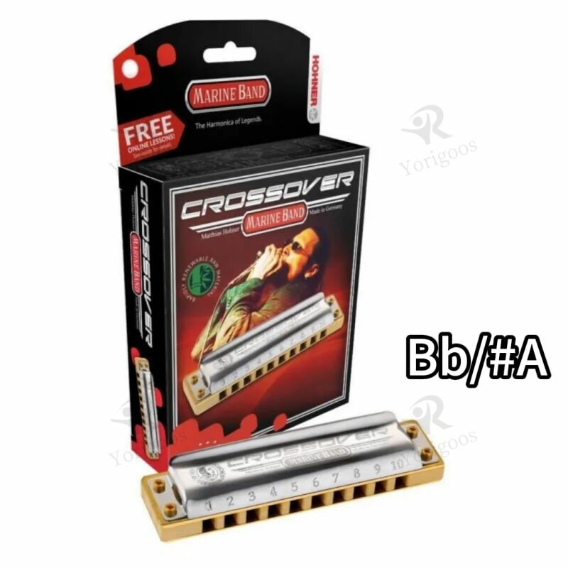 Hohner Marine Band Crossover MBC 10-дырочная блюзовая гармоника для начинающих и исполнителей-Bb