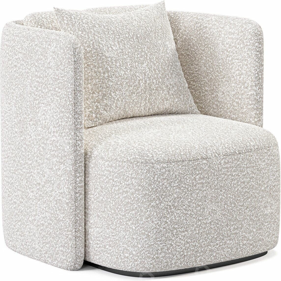 Кресло Ultima Mebel Aspen, обивка серый шенилл, каркас фанера, максимальная нагрузка 200 кг