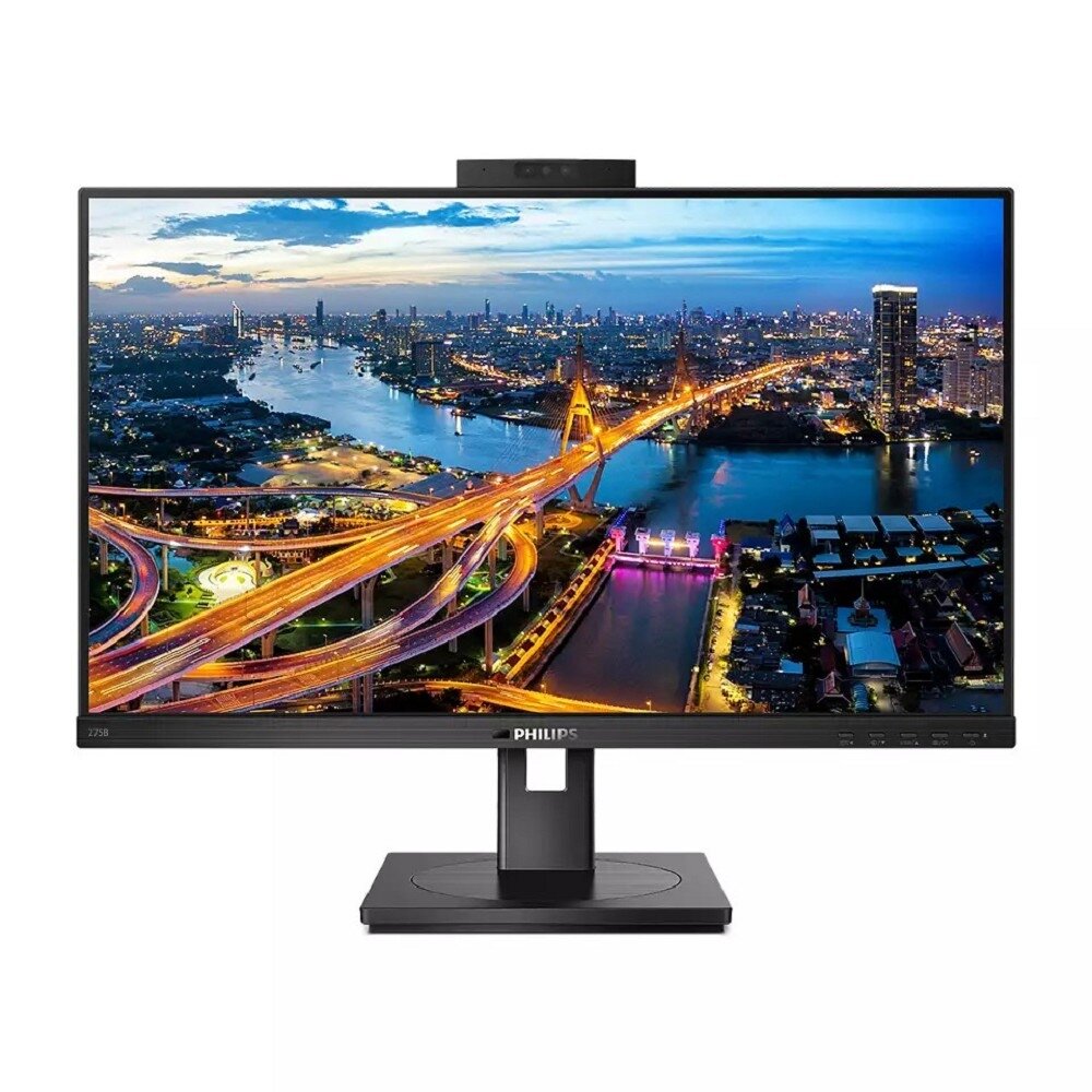 Монитор LCD PHILIPS 27" 275B1H черный IPS 2560x1440 75Hz 4ms 78/178 300cd 1000:1 8bit DVI HDMI1.4 DisplayPort1.2 AdaptiveSync AudioOut 3xUSB3.2 USB-C3.2 2x2W WebCam VESA