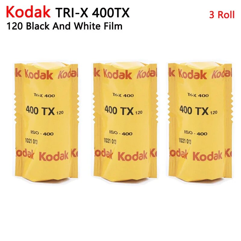 Kodak TRI-X 400TX, 120, 3 рулона, черно-белая пленка