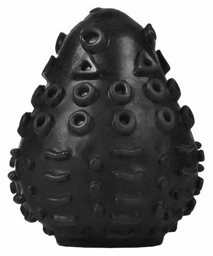 Компактный мастурбатор яйцо с рельефной поверхностью Gvibe Gegg чёрный