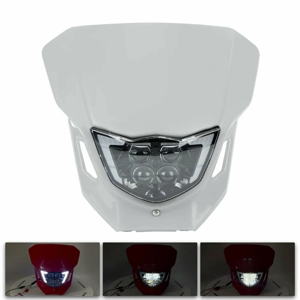Светодиодные фары для мотоциклов, подходящие для внедорожных мотоциклов for Yamaha BSE Kayo WR YZ 250F 450 TT125 T2 Z4 MX
