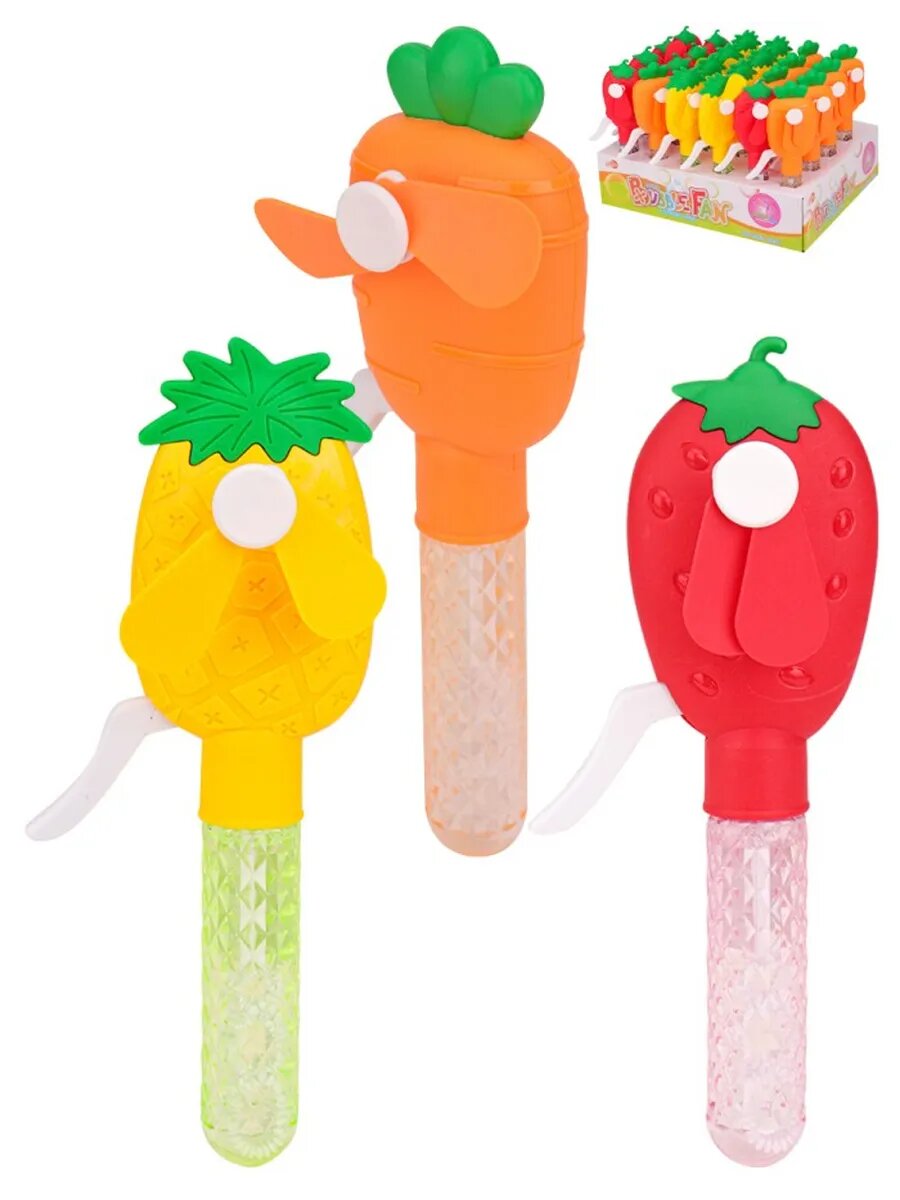 Мыльные пузыри-вентилятор (40 мл) /Вкусняшка/(20,5x9см,24шт