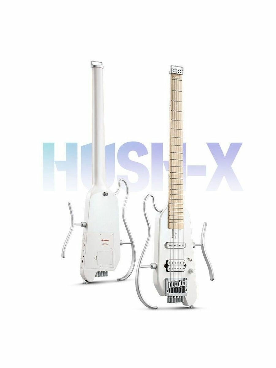 Donner Электрогитара HUSH-X 6-струнная, корпус Красное