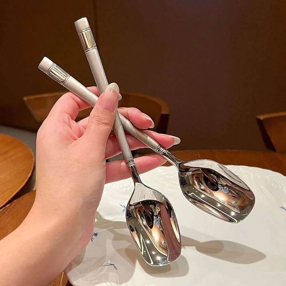 Ложка для меда 2 предм. серебристый