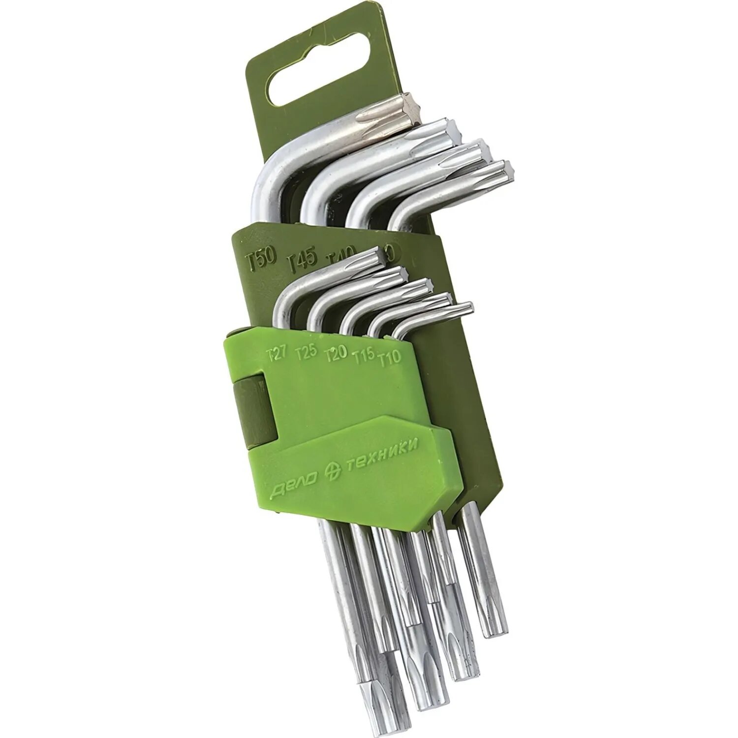 Набор ключей угловых TORX коротких 9 шт (Т10-Т50) Дело Техники 563090