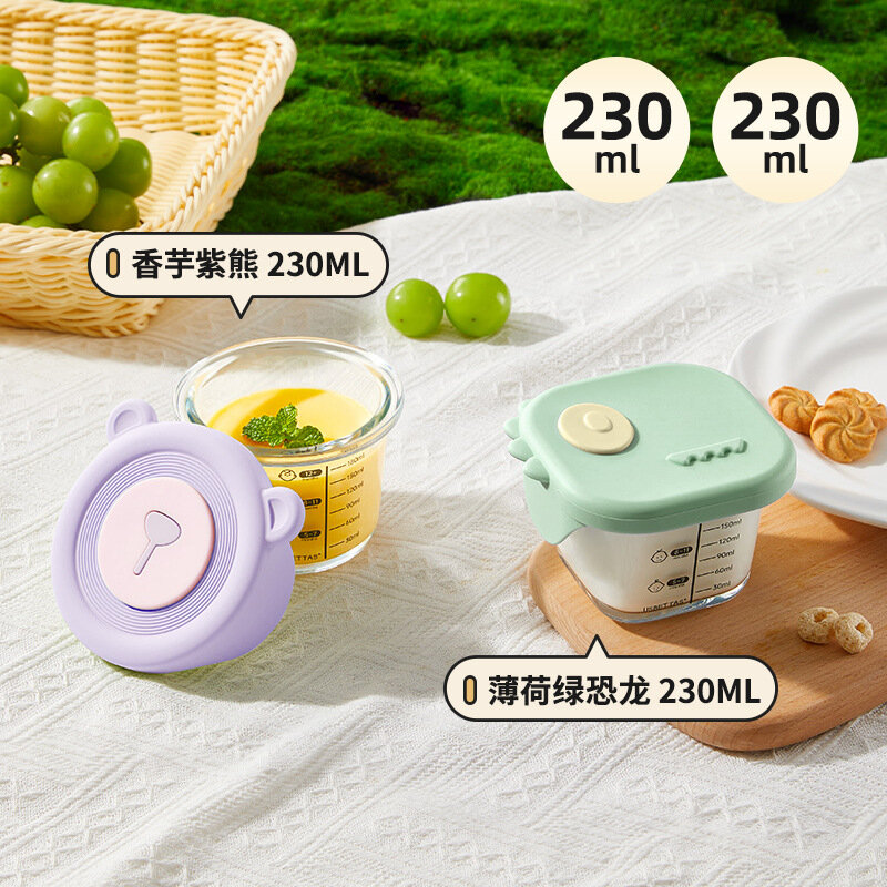 Стеклянная миска для кормления Beitais Baby, набор инструментов для кормления младенцев, детская посуда, пароварка для кормления