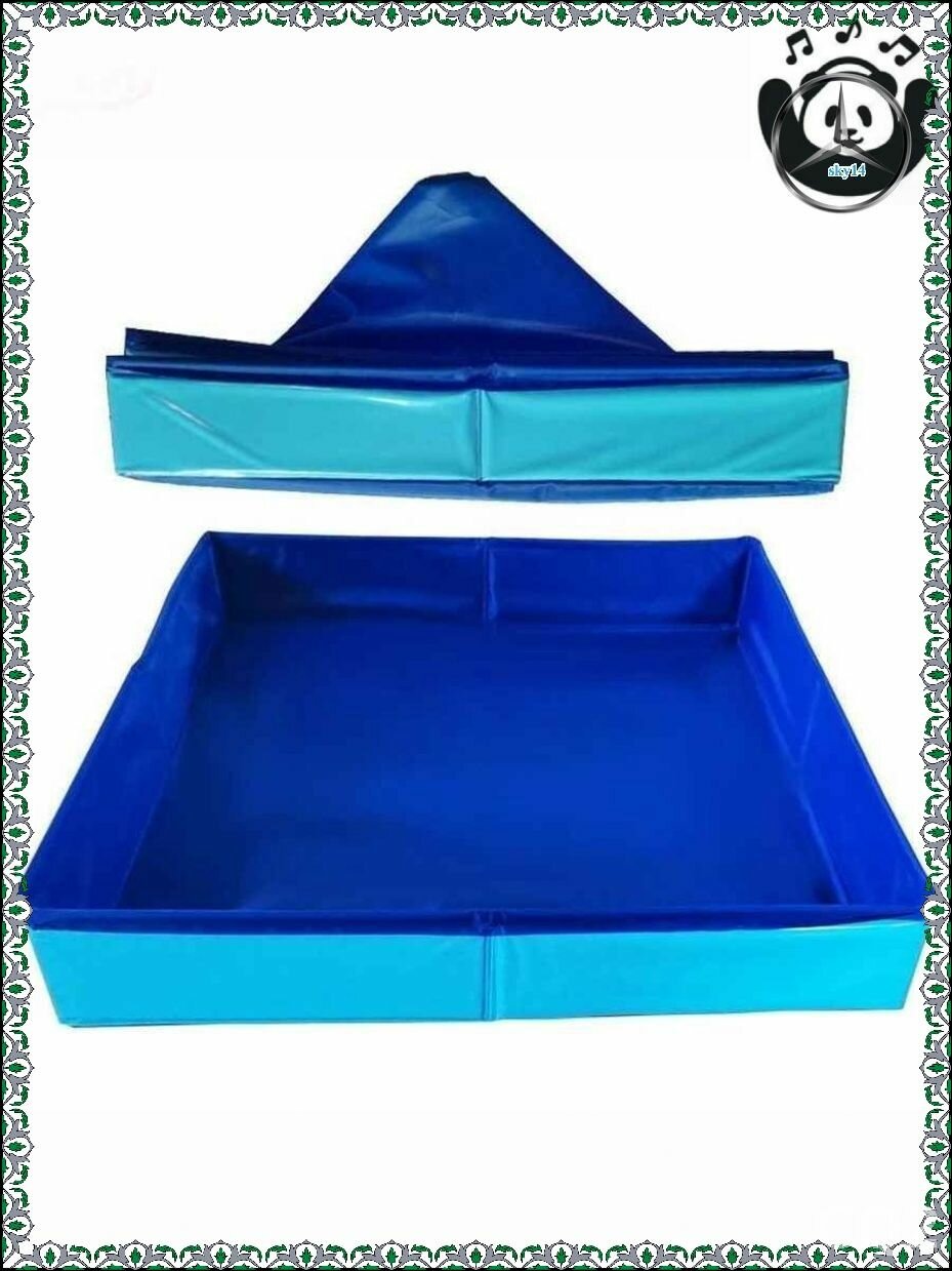 Эксклюзивная песочница для творчества синяя LIN 50x50x8 см