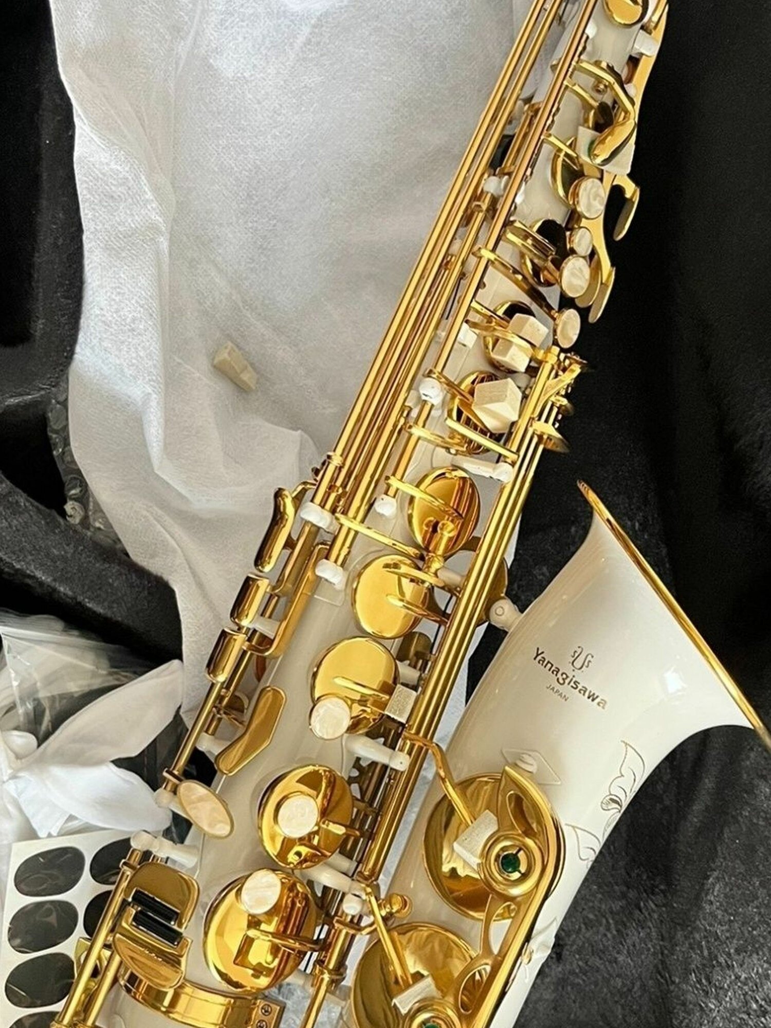 Классический Eb Alto Saxophone A-992 никелированный белый с красивой гравировкой джазовый инструмент с аксессуарами