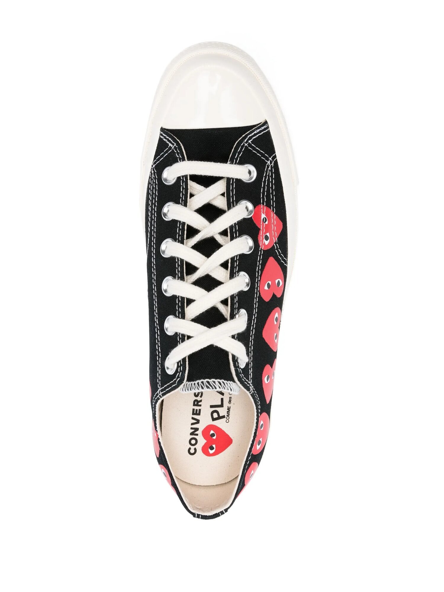 Кроссовки Comme des Garcons PLAY x Comme des Garcons PLAY Chuck 70, размер 12 US, черный — фото 1
