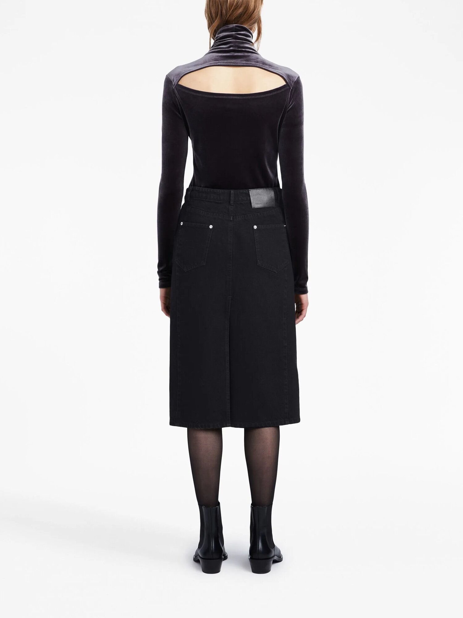 Юбка Proenza Schouler White Label Sloan, размер 4 US, черный — фото 1