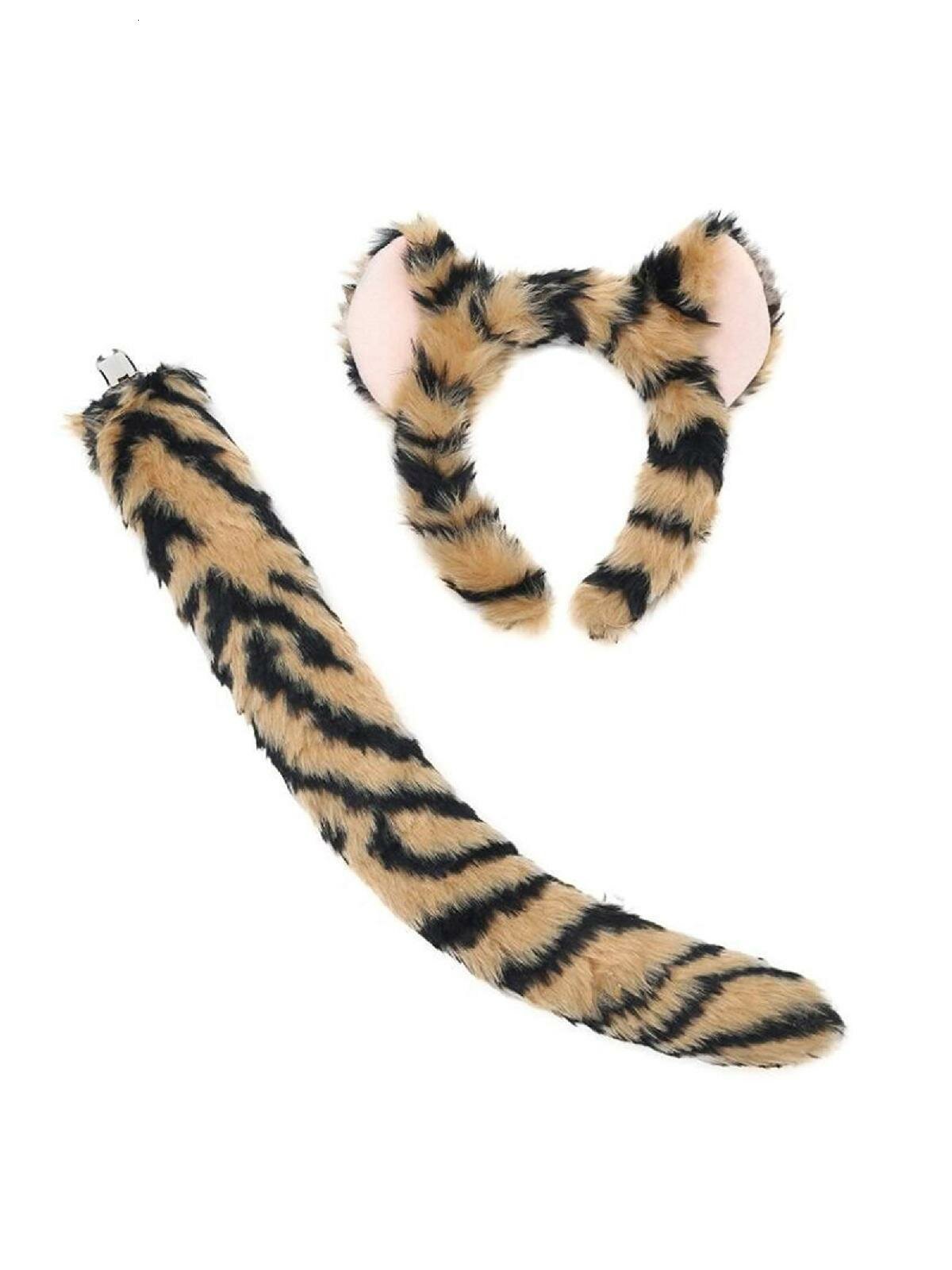 Костюм леопарда для девочки, Тигровый принт из двух частей