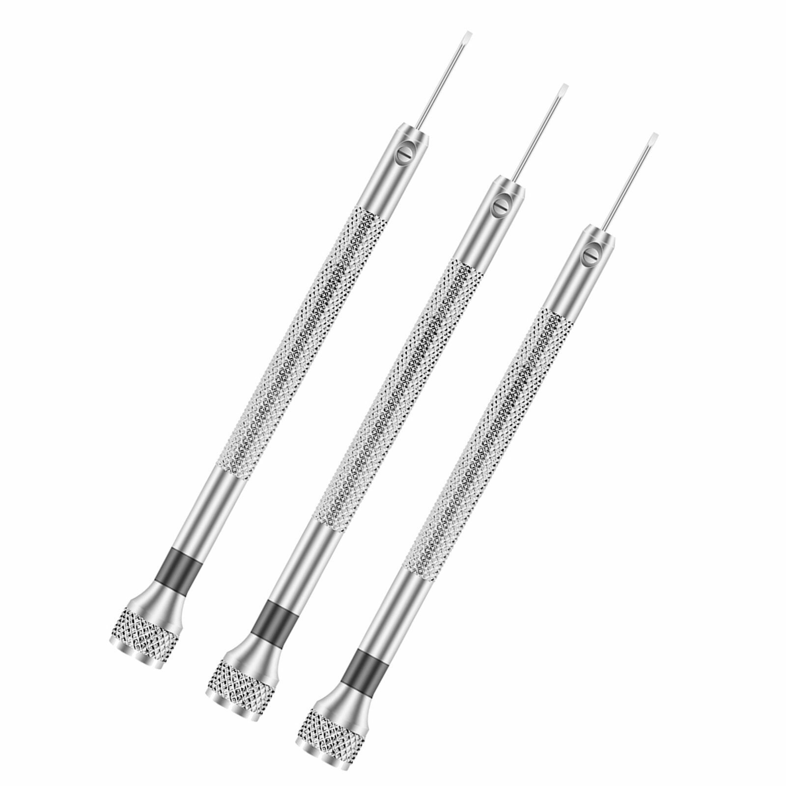 Набор из 3 часовых отверток с вращающимся основанием и тонким наконечником для точной работы