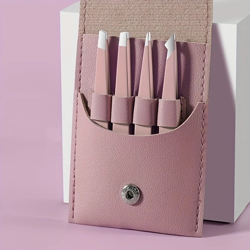 Пинцет для бровей Ouriner, Pink, 4 шт.