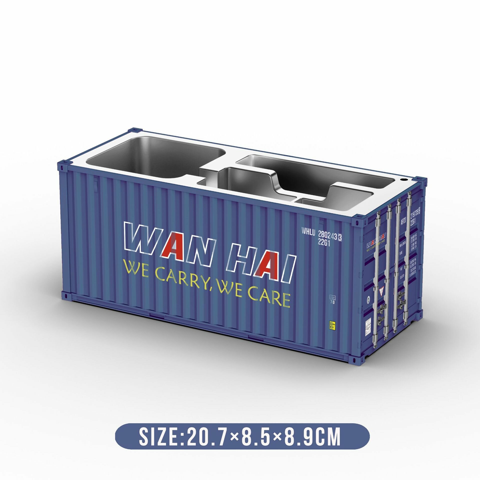 Простая модель контейнера с опциональной печатью логотипа, многофункциональный держатель для ручек, подарочная коробка для хранения канцелярии