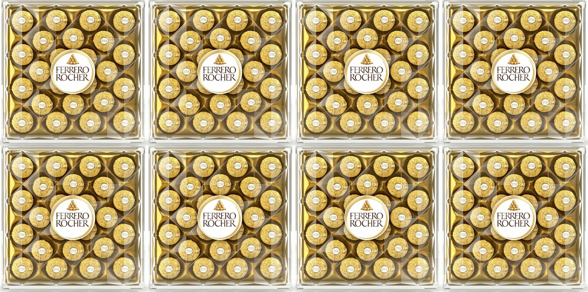 Ferrero Rocher набор конфет хрустящие из молочного шоколада, 300г, 8 уп