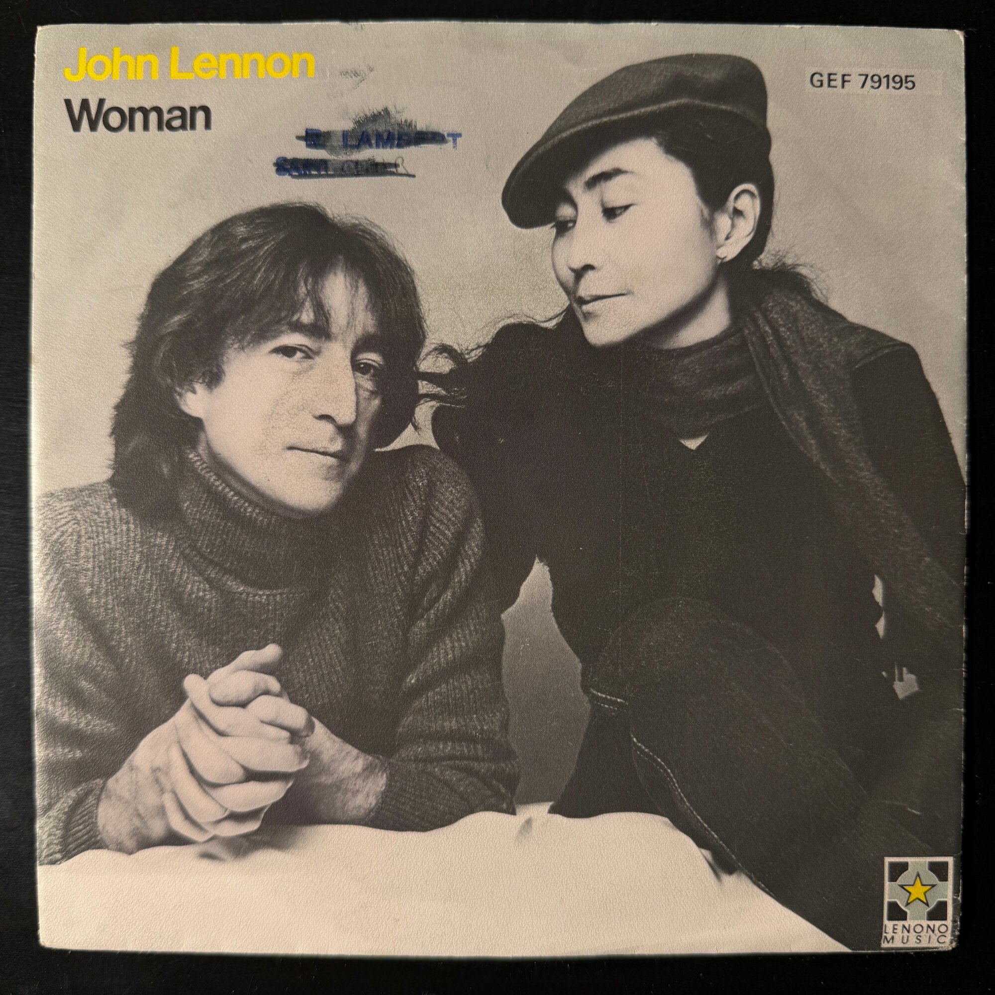 Виниловая пластинка John Lennon Woman (Франция 1981г.) 7", 45 RPM